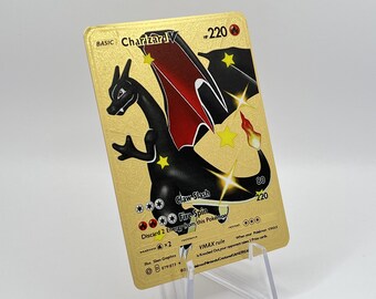 Shiny Charizard V Gold - Etsy