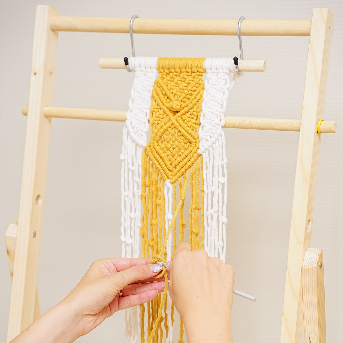 Macrame Workstation / Macrame Pedestal / Macramè Support / Macrame ...