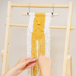 Macrame Workstation / Macrame Pedestal / Macramè Support / Macrame ...
