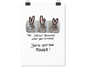Bunny Knowledge Poster Bunnies Poster Bunny Lover Gift - Etsy