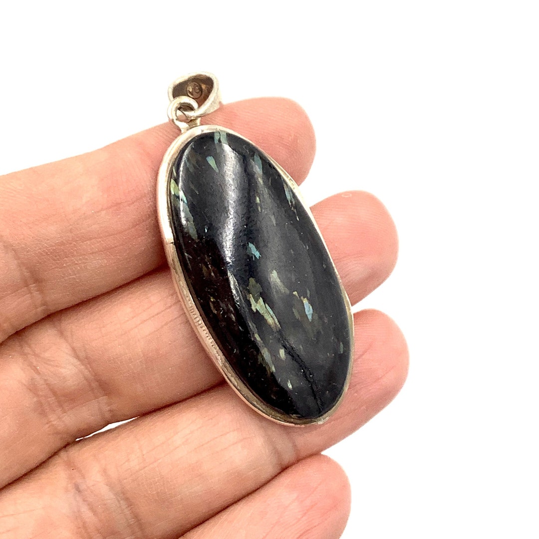 NUUMMITE CRYSTAL NECKLACE Authentic Nuummite From Greenland With ...