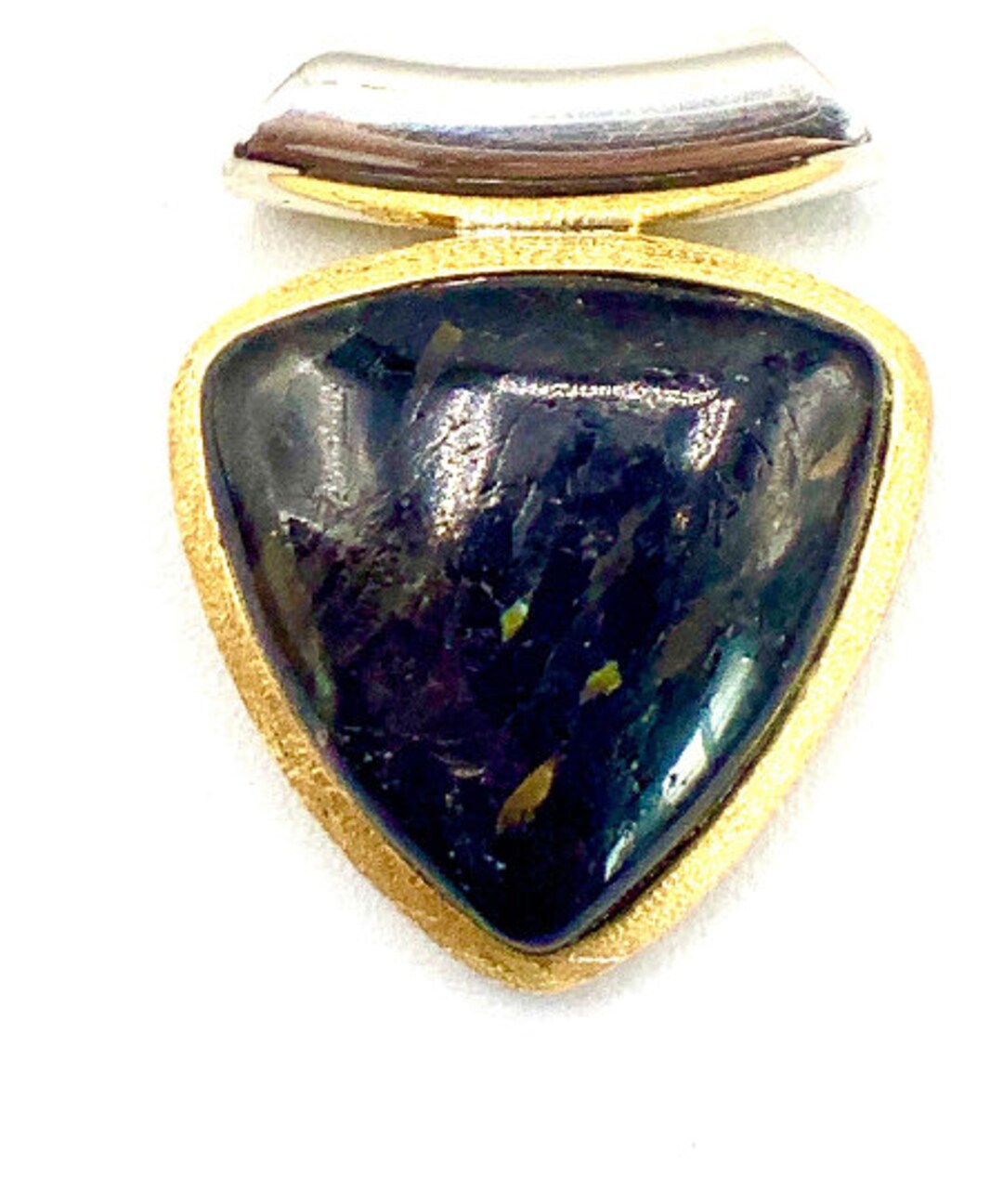 Nuummite Crystal Necklace RARE Gold Necklace AUTHENTIC NUUMMITE ...