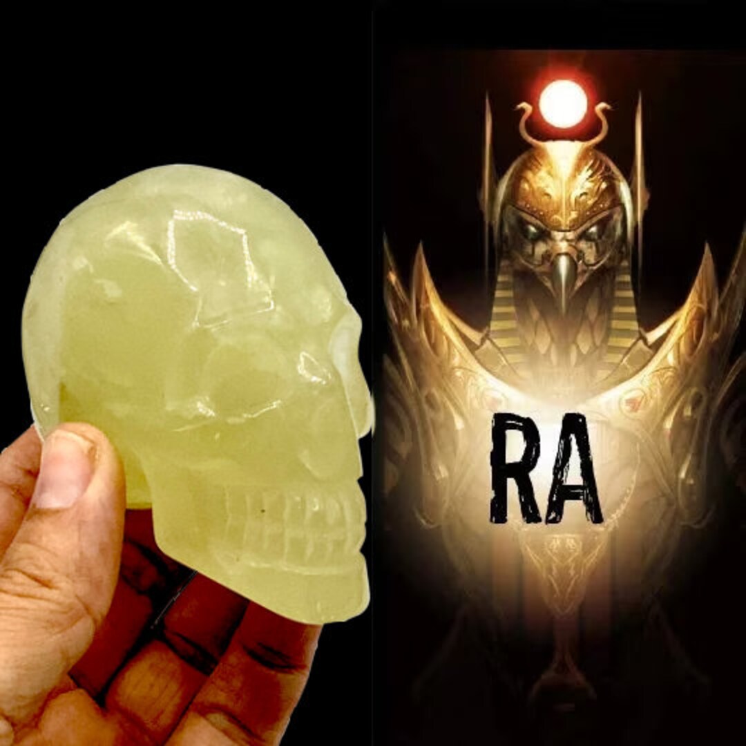 Citrine Crystal Skull. Encoded to RA for MANIFESTATION Natural Gemstone ...