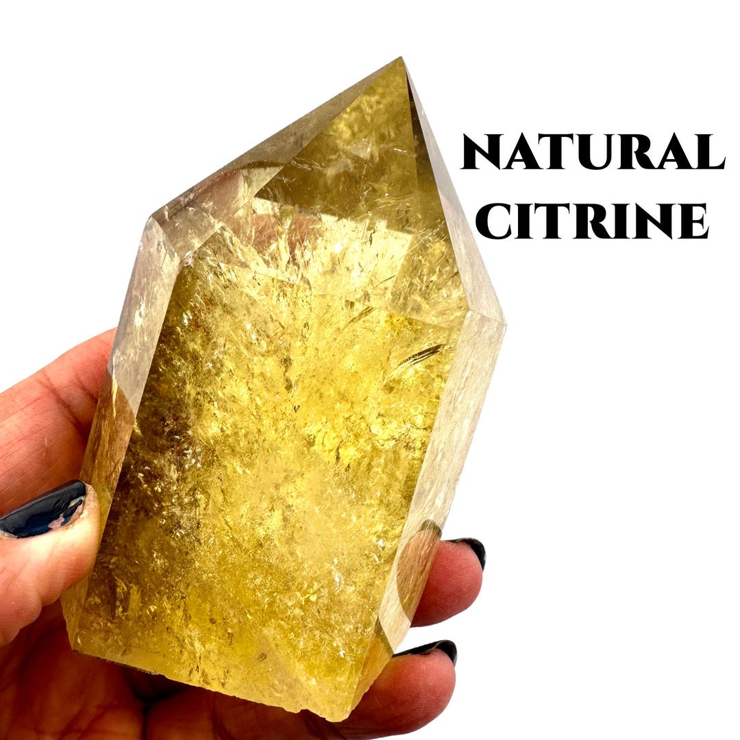 Citrine Crystal Tower | Natural Manifestation Wand Encoded to RA ...