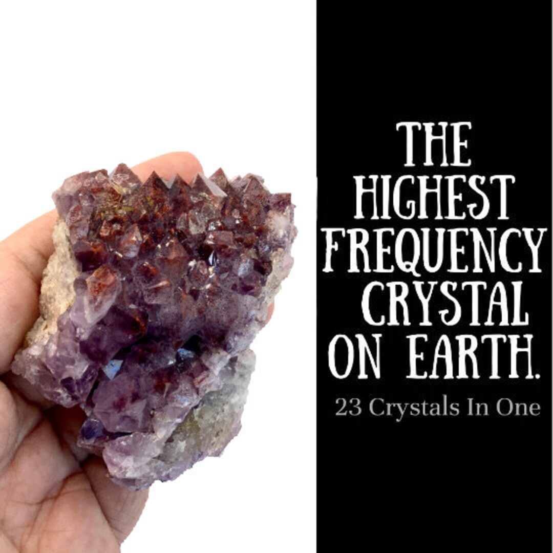 Auralite Crystal Cluster. Thunder Bay Amethyst. 23 Crystals in - Etsy