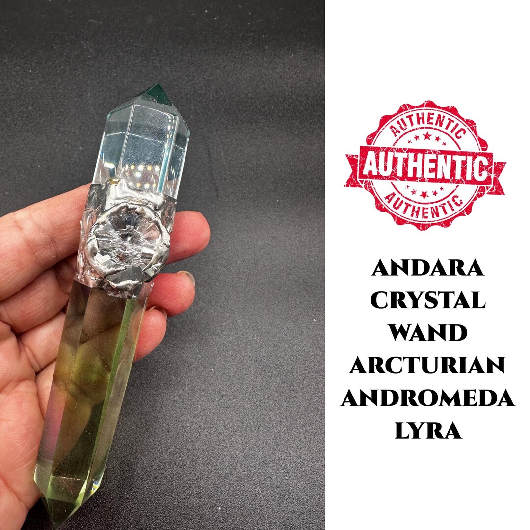 ANDARA CRYSTAL WAND Encoded for Star Seeds Arcturian/lyra/andromeda ...