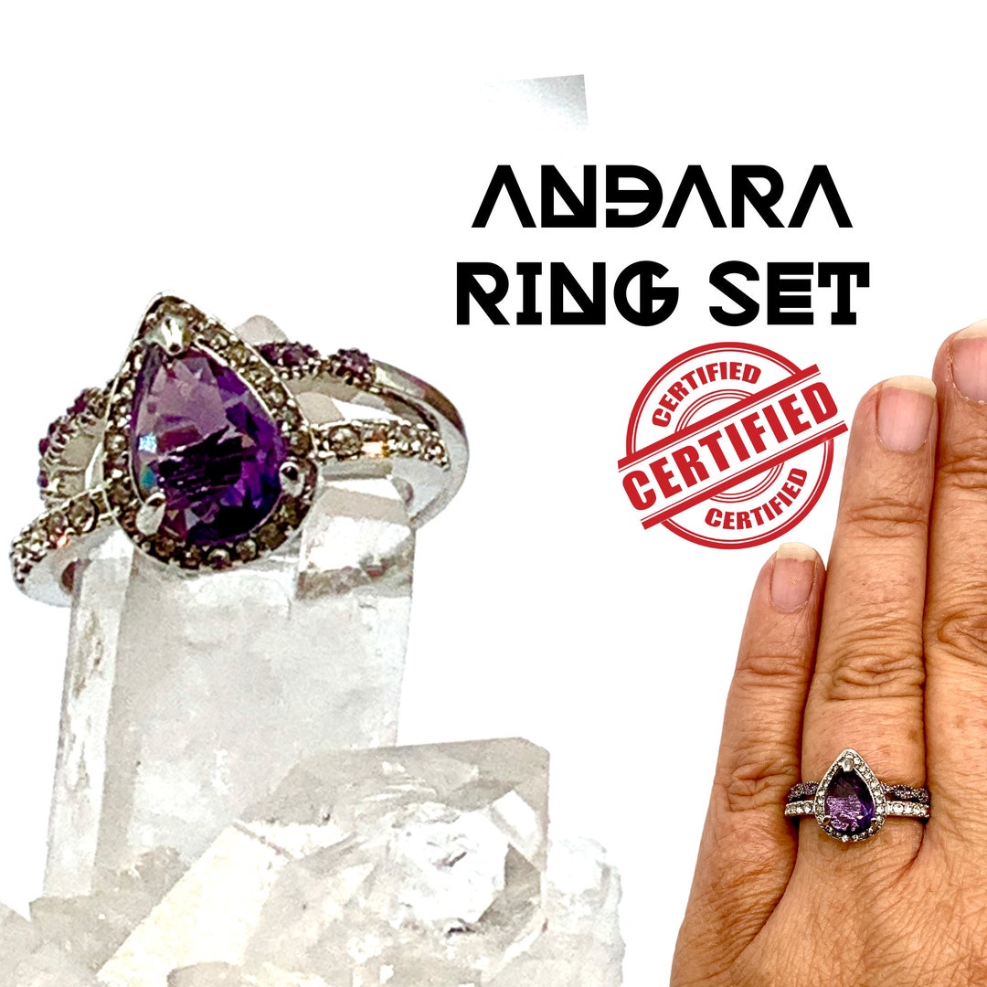 ANDARA Crystl RING Set. Blessed at Archangel Michael Vortex Encoded to ...