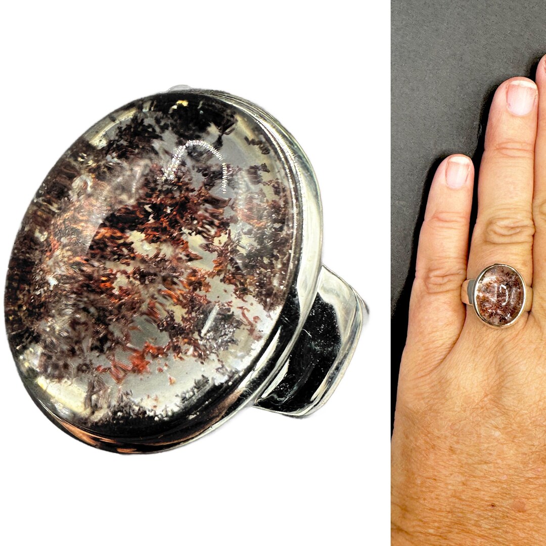 SHAMANIC DREAM QUARTZ Crystal Ring Sz 8 Very High Grade Blessed by A ...