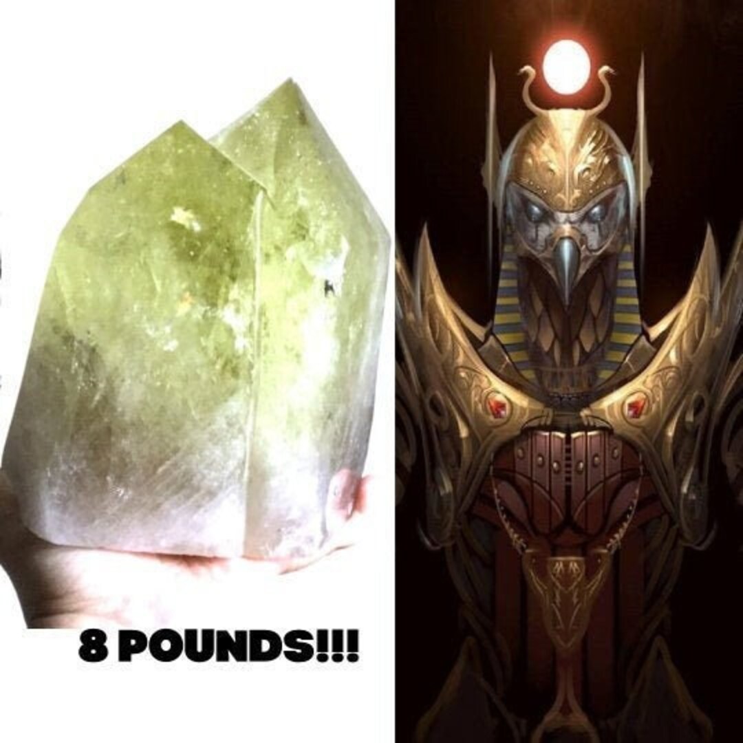 CRYATAL Citrine Twin Flame Tower. Encoded to RA 8 LBS, Natural Citrine ...