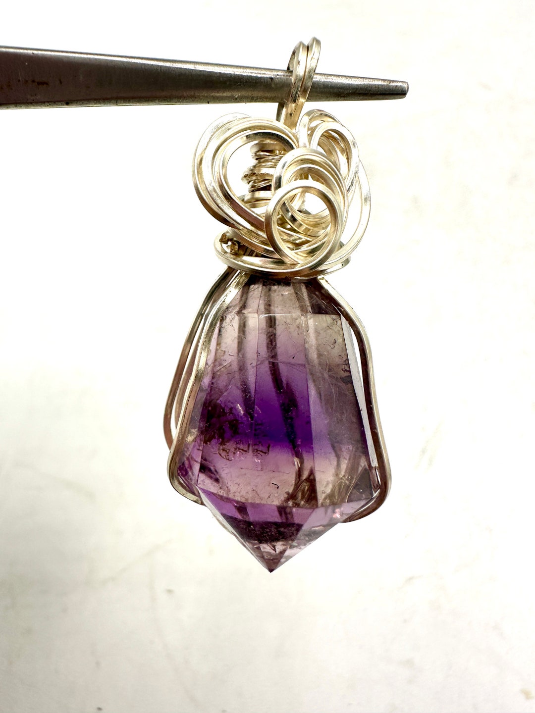 AMETRINE CRYSTAL NECKLACE Vogel Wand Citrine/amethyst Together Natural ...
