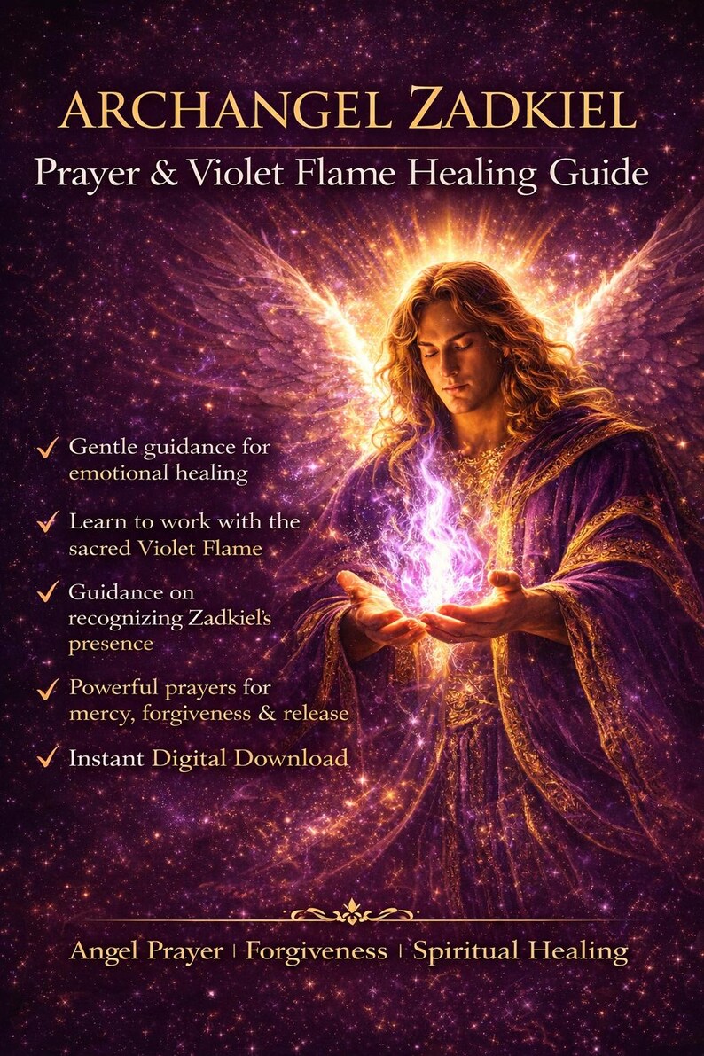 Archangel Zadkiel Prayer Class Violet Flame Healing Guide Angel Prayer ...