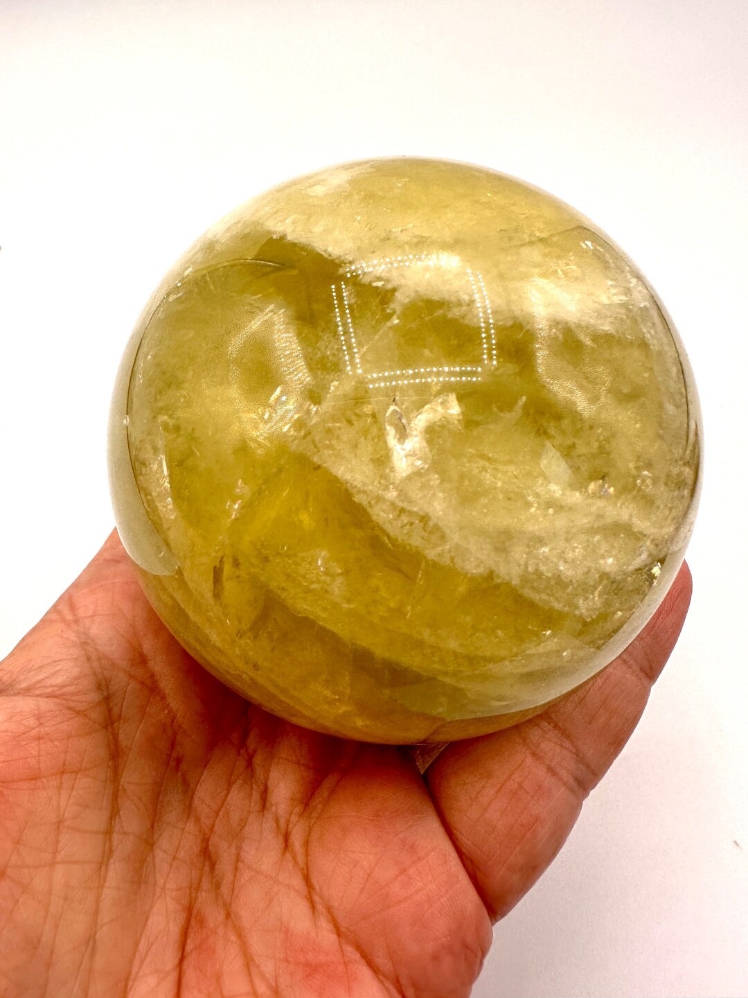 Citrine Crystal Ball: Solar Plexus Sphere for Altar Decor - Etsy