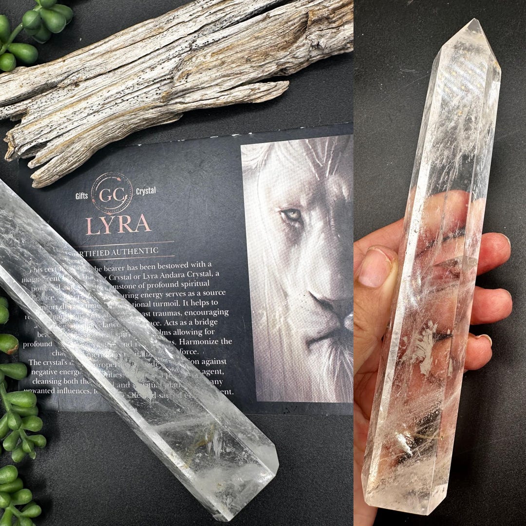 Clear Quartz Tower Lyra Encoded for Starseed Activation and Light ...