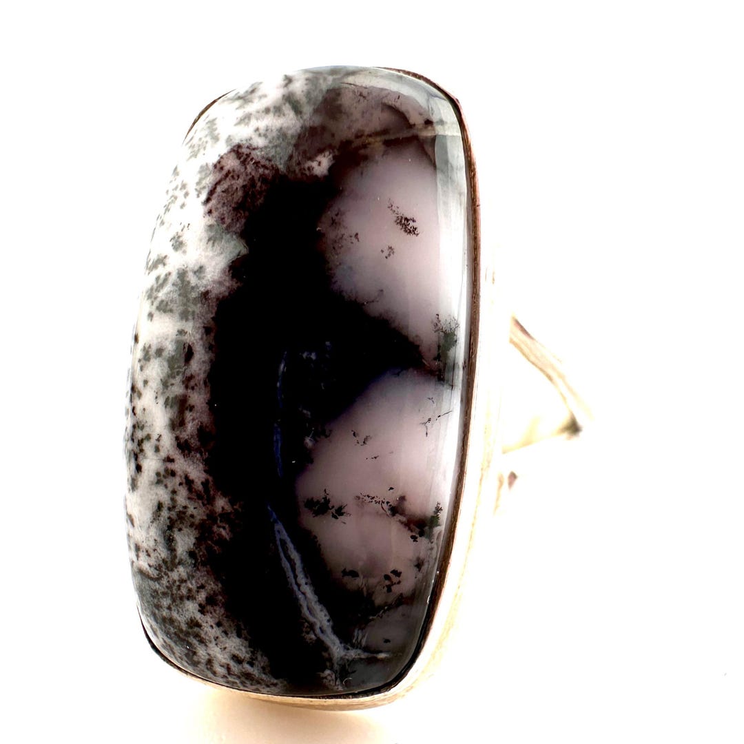 Merlinite Crystal Ring, Silver Ring Sz. 7. Encoded to Merlin for ...