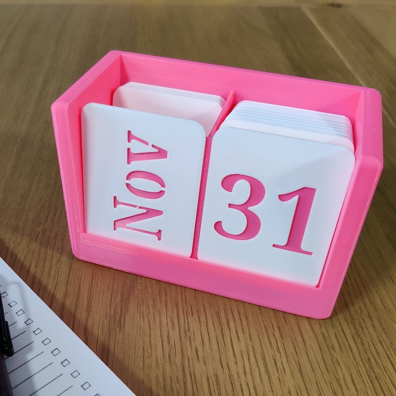 Pink Calendar - Etsy