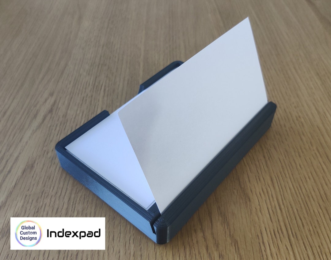 3D Printed Index Card Holder: Minimalist Desk Organizer - Etsy