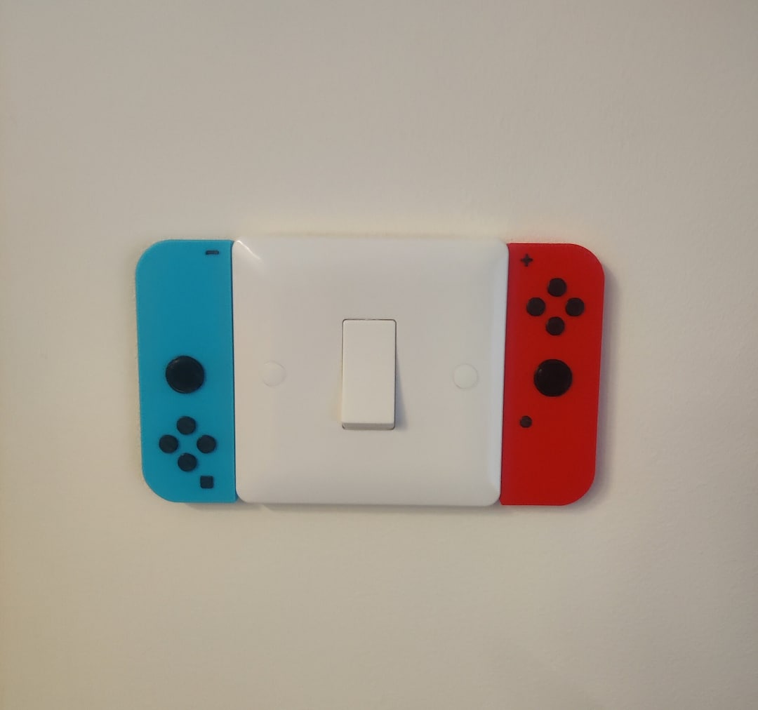 Nintendo Switch Style Bedroom Light Switch Surround Gift Home Decor ...