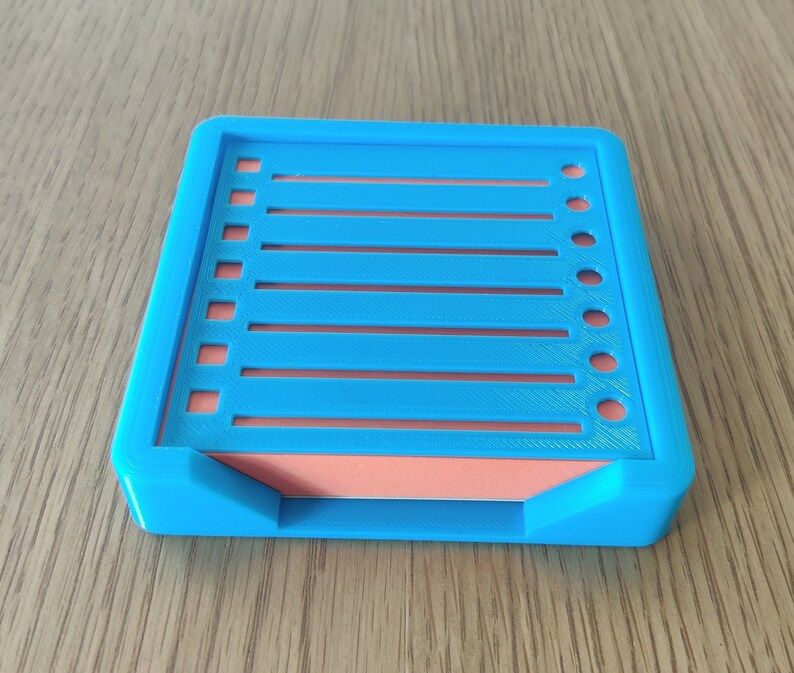 3D Printed Post It Note Holder: Minimalist Desk Organizer - Etsy