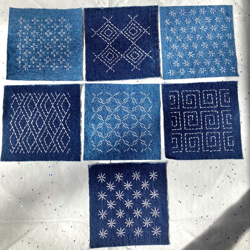 Sashiko Patch - Etsy