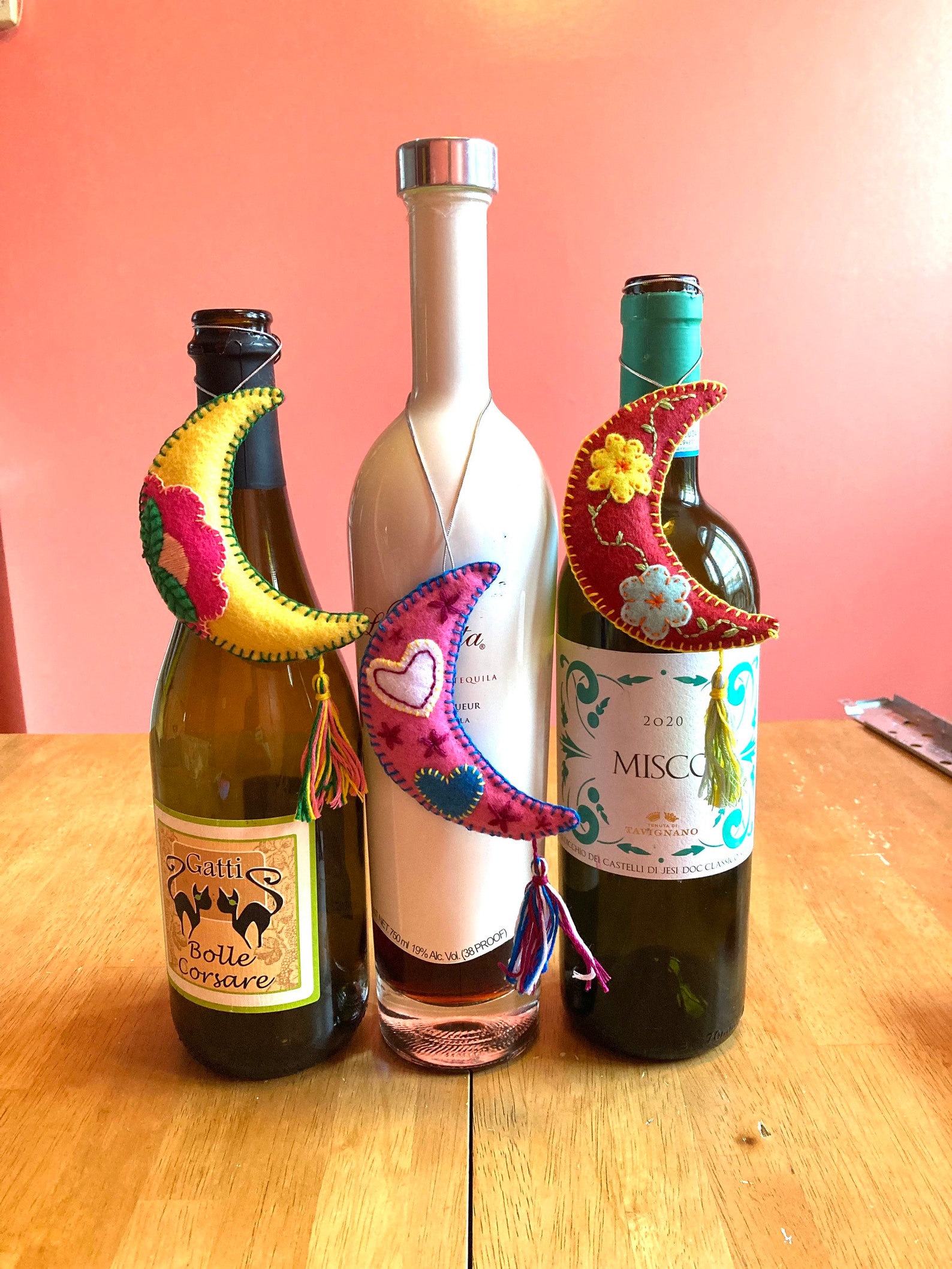 Mexican Felt Moon, Folk Art Appliqués, Decorations for Cinco De Mayo ...