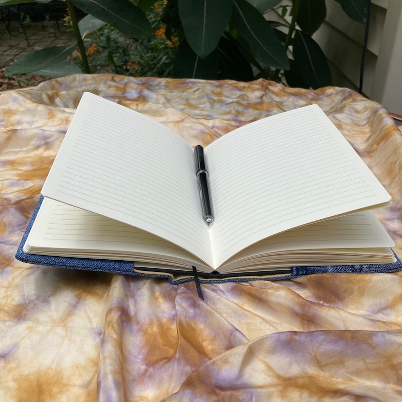 Floral Design, Hand Embroidered Journal, Reusable Cover, A5 Planning ...