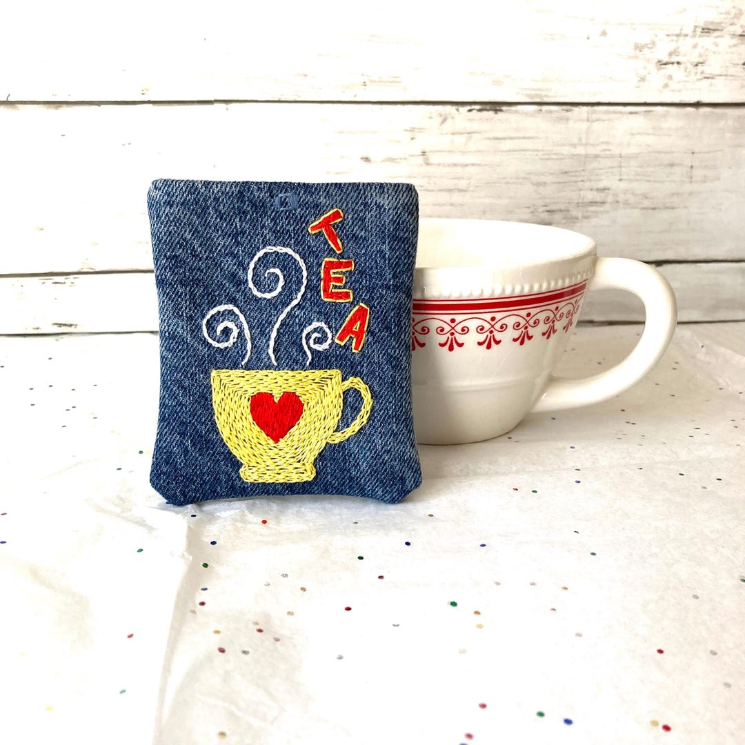Tea Bag Pouch, Gift for Tea Lovers, Tea Bag Cozy, Tea Bag Wallet, Hand ...