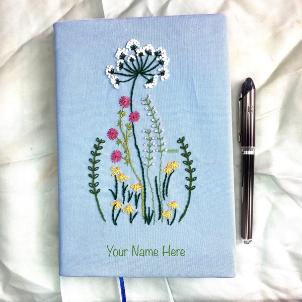 Embroidered Notebook - Etsy