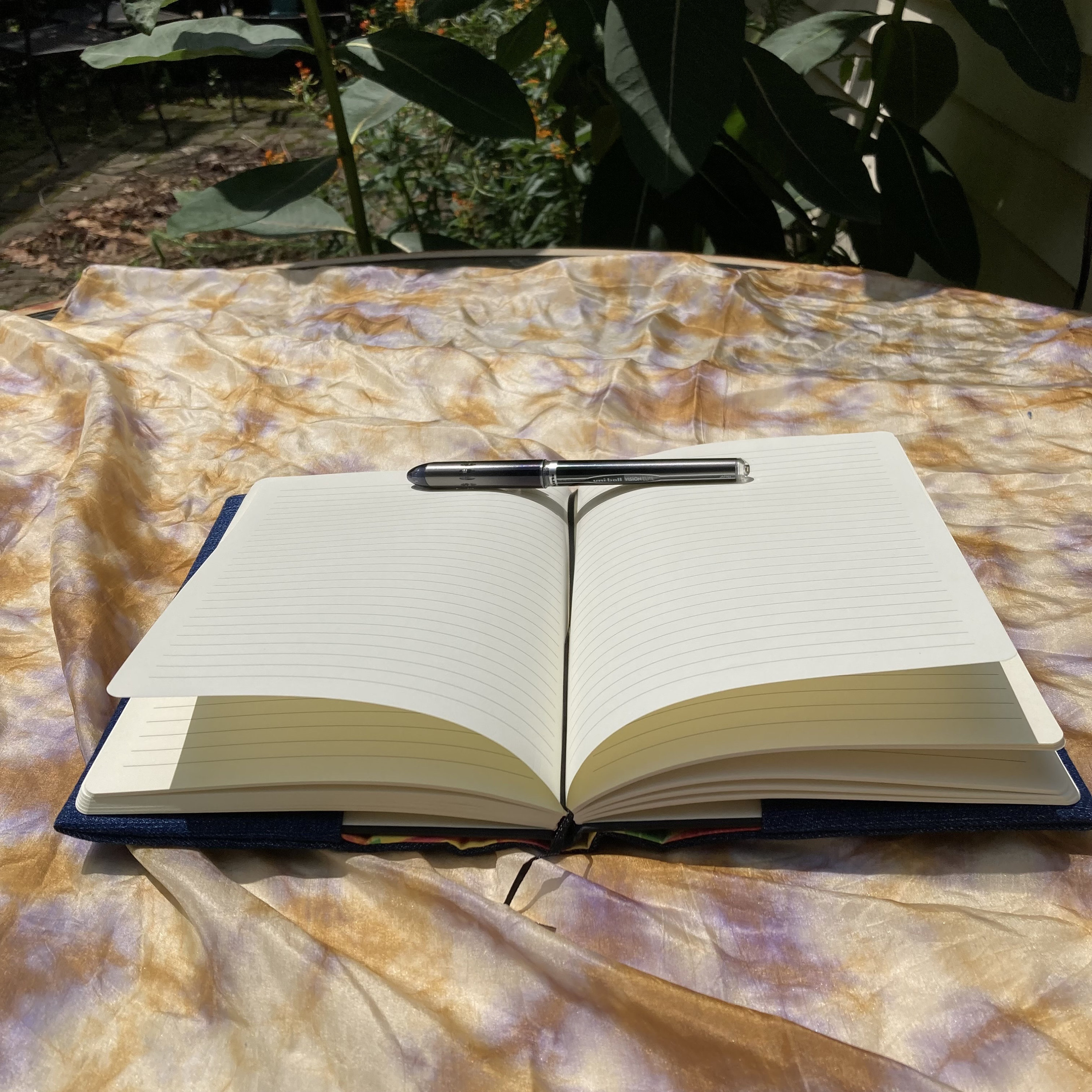 Floral Design, Hand Embroidered Journal, Reusable Cover, A5 Planning ...