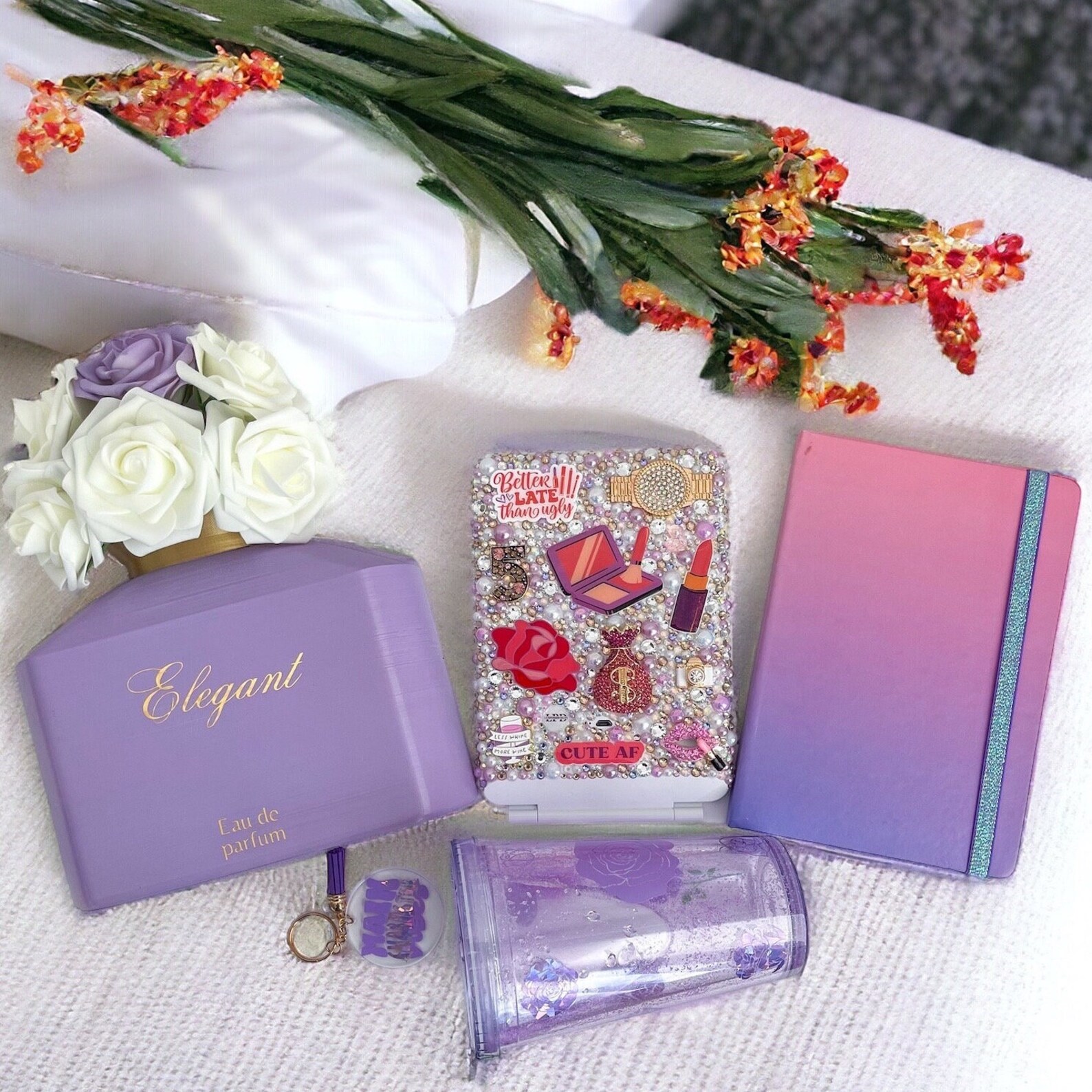 Purple Gift Set, Lavender Color Gift Set, Valentine Gift Set, Mother’s ...