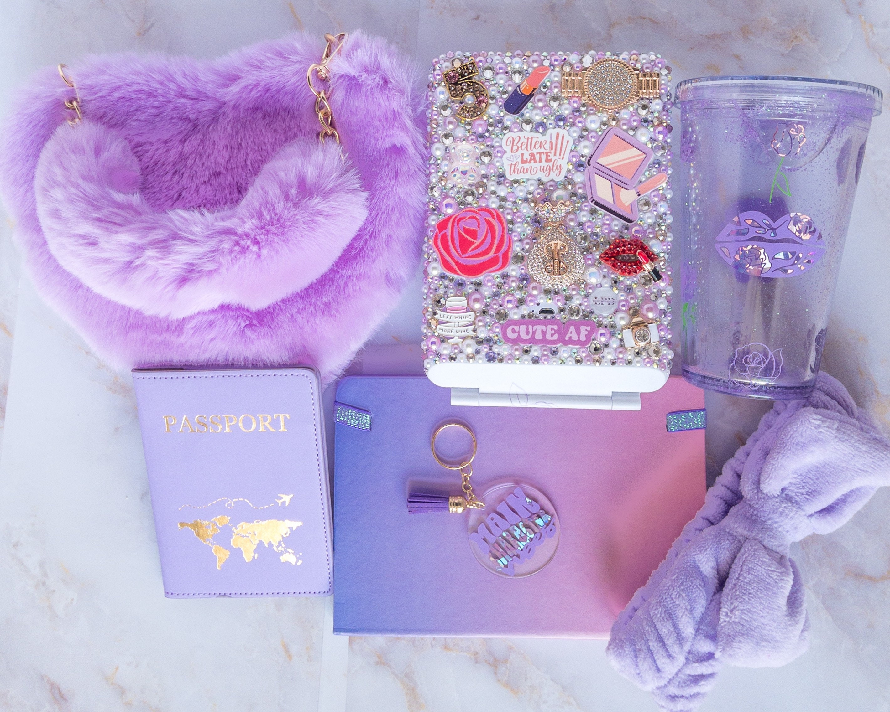 Purple Gift Set Lavender Color Gift Set Valentine Gift Set - Etsy