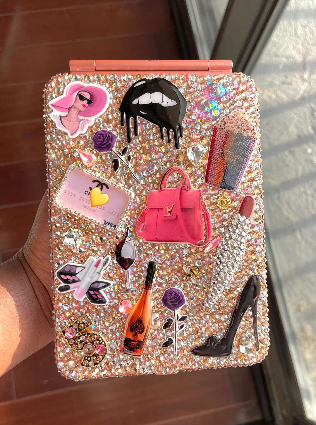 Bling Hand Mirror, Led Light Mirror, Pink Mirror, Designer Mirror ...