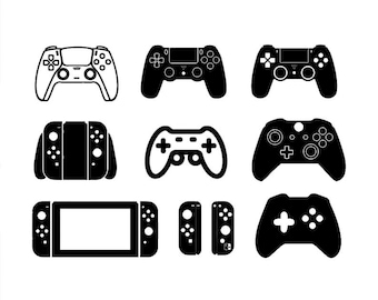 Playstation svg Gamer SVG Video Game Controller Joystick Silhouette ...