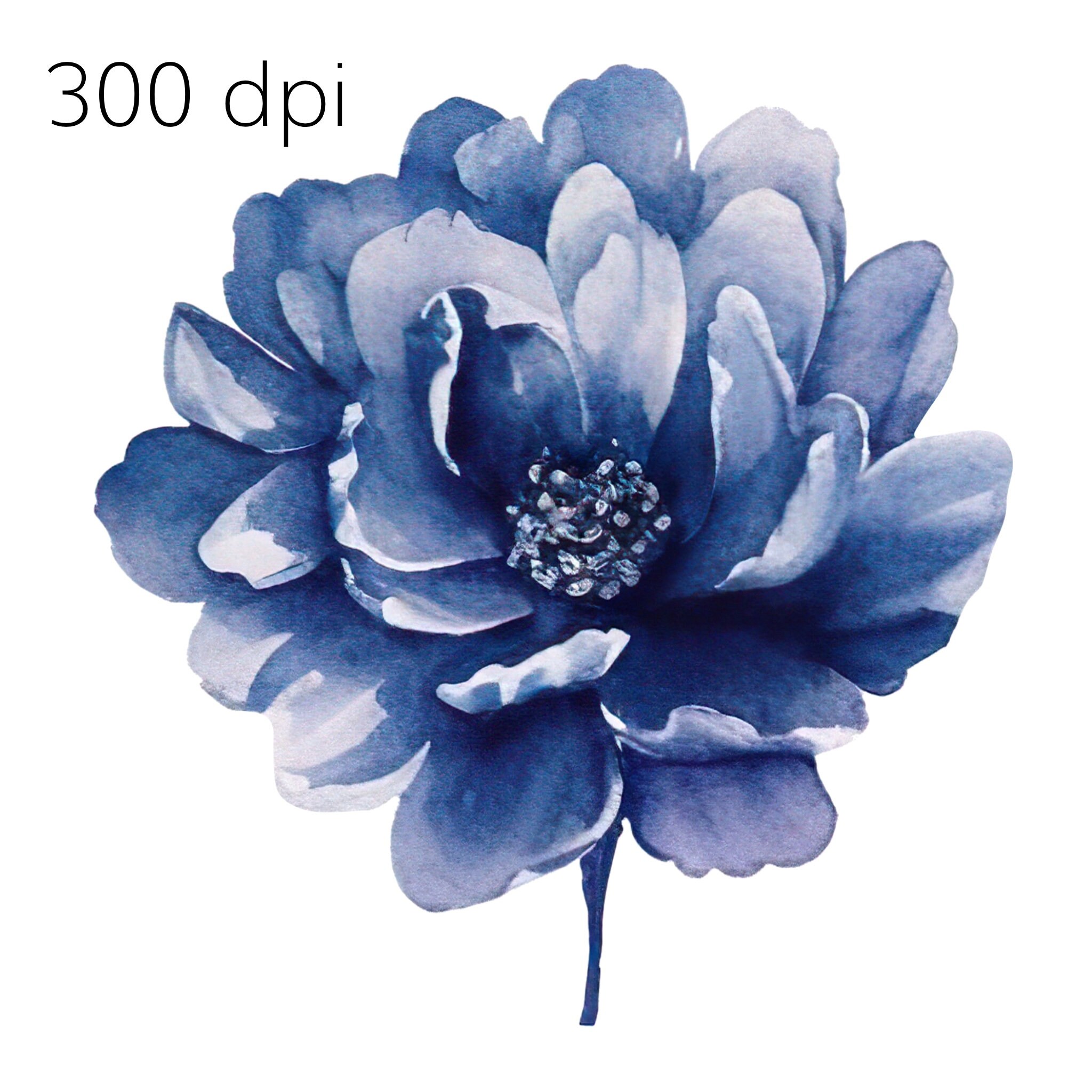 Watercolor Red White and Blue Flowers Clipart 4th of July - Etsy