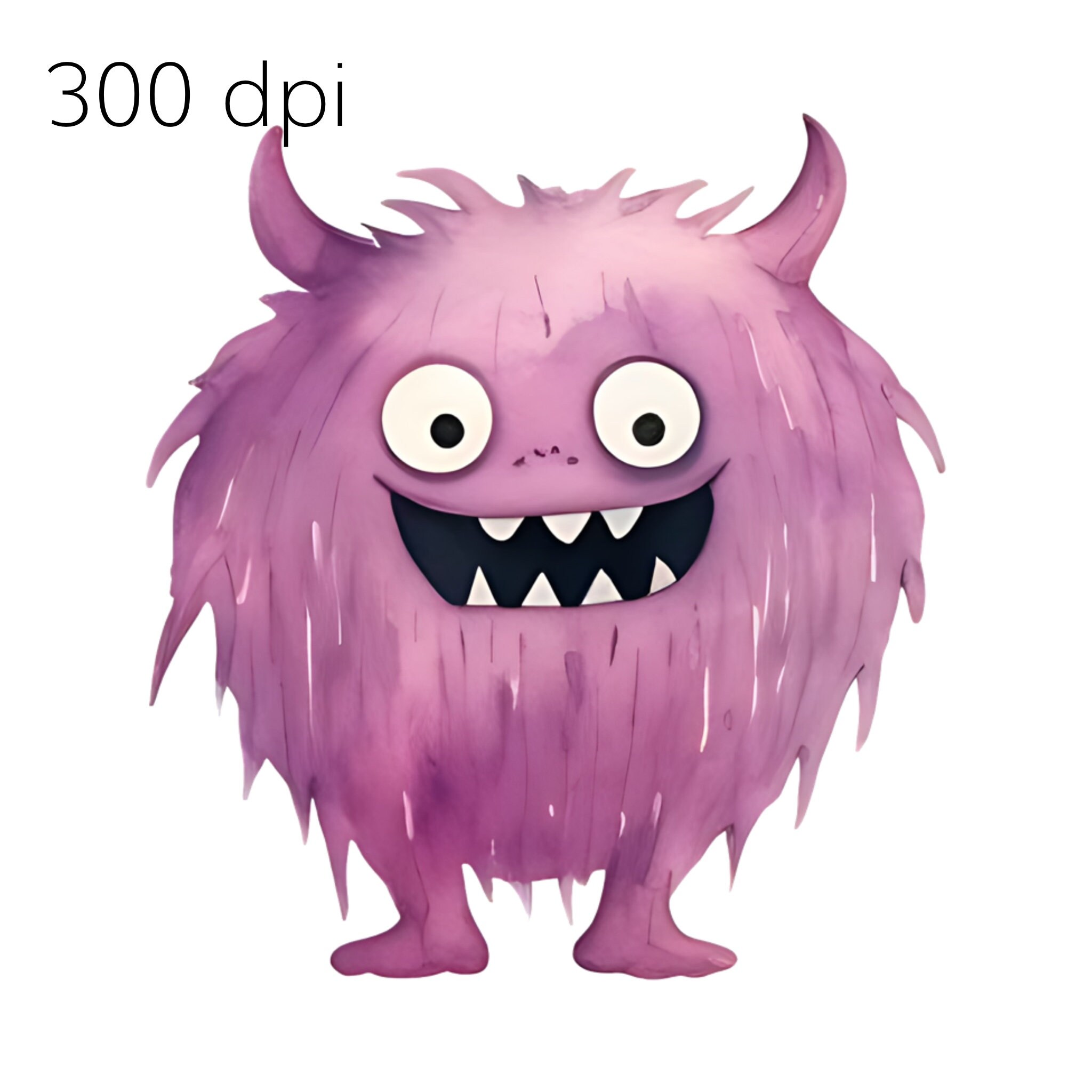 Watercolor Monster Clipart Set PNG Instant Download - Etsy UK