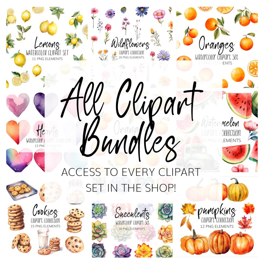 CLIPART BUNDLE Every Clipart Set in Shop - Etsy