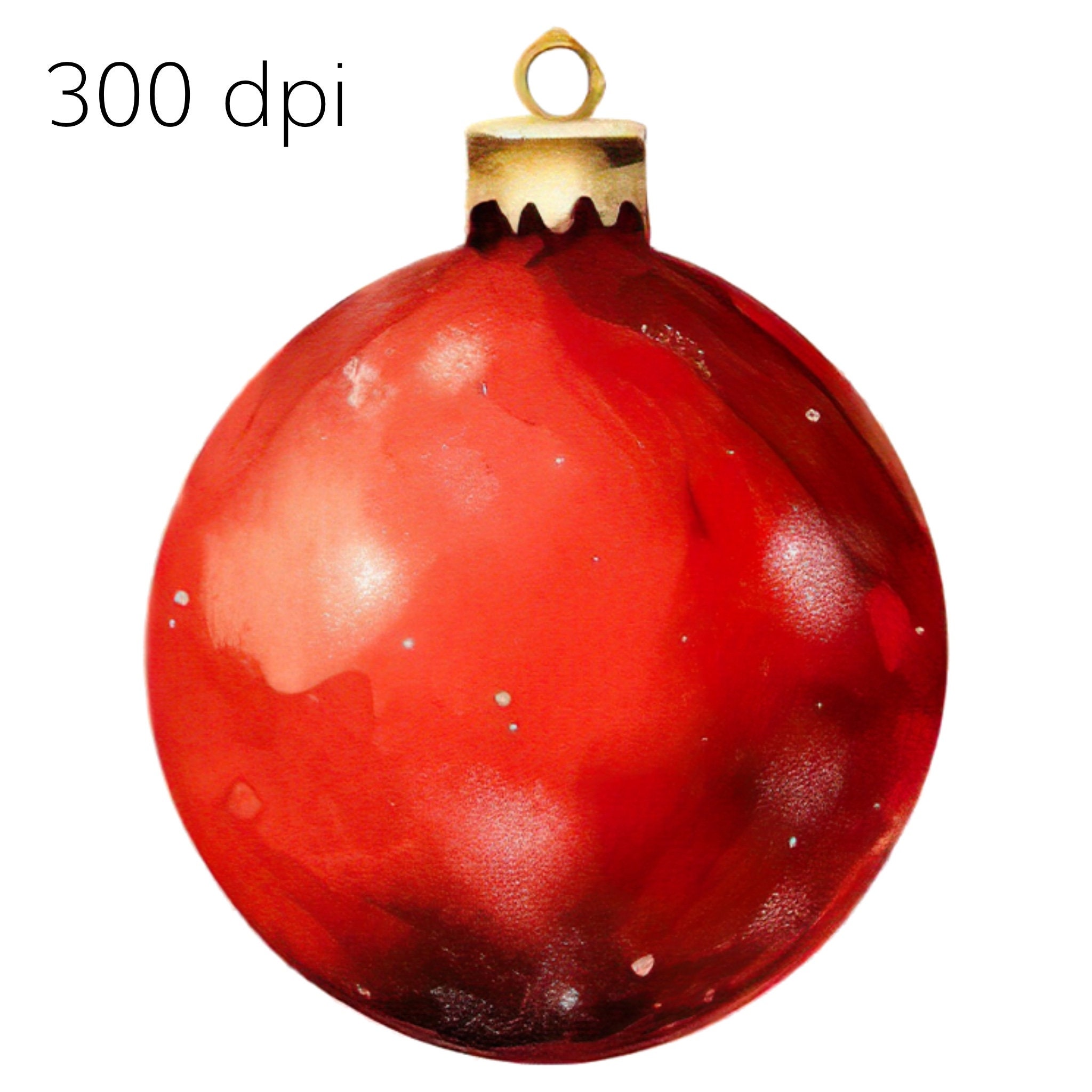 Watercolor Christmas Ornament Clipart Set Christmas PNG - Etsy