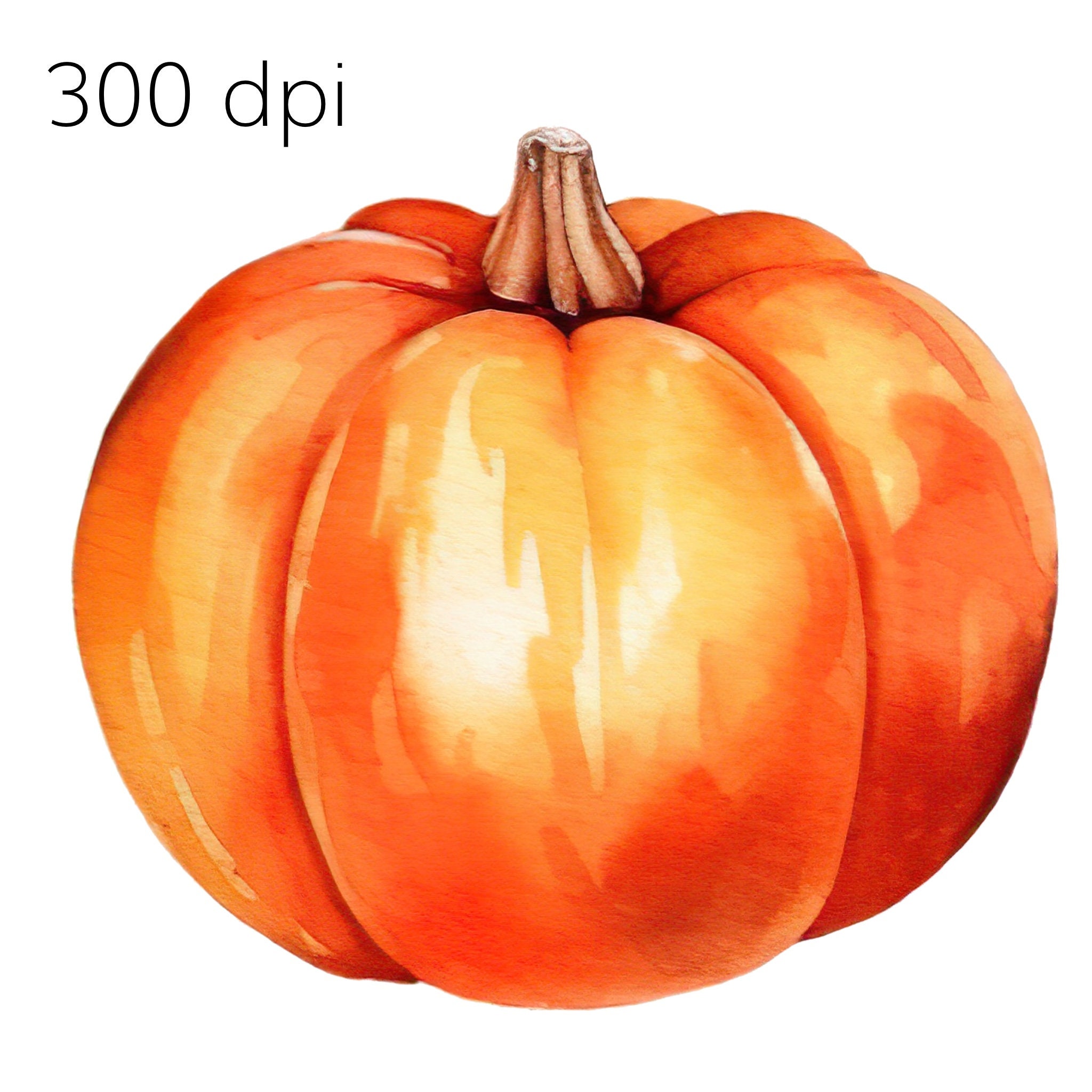 Watercolor Pumpkin Clipart Set PNG Instant Download - Etsy