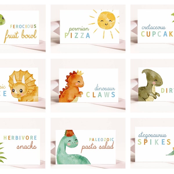 Dinosaur Labels - Etsy