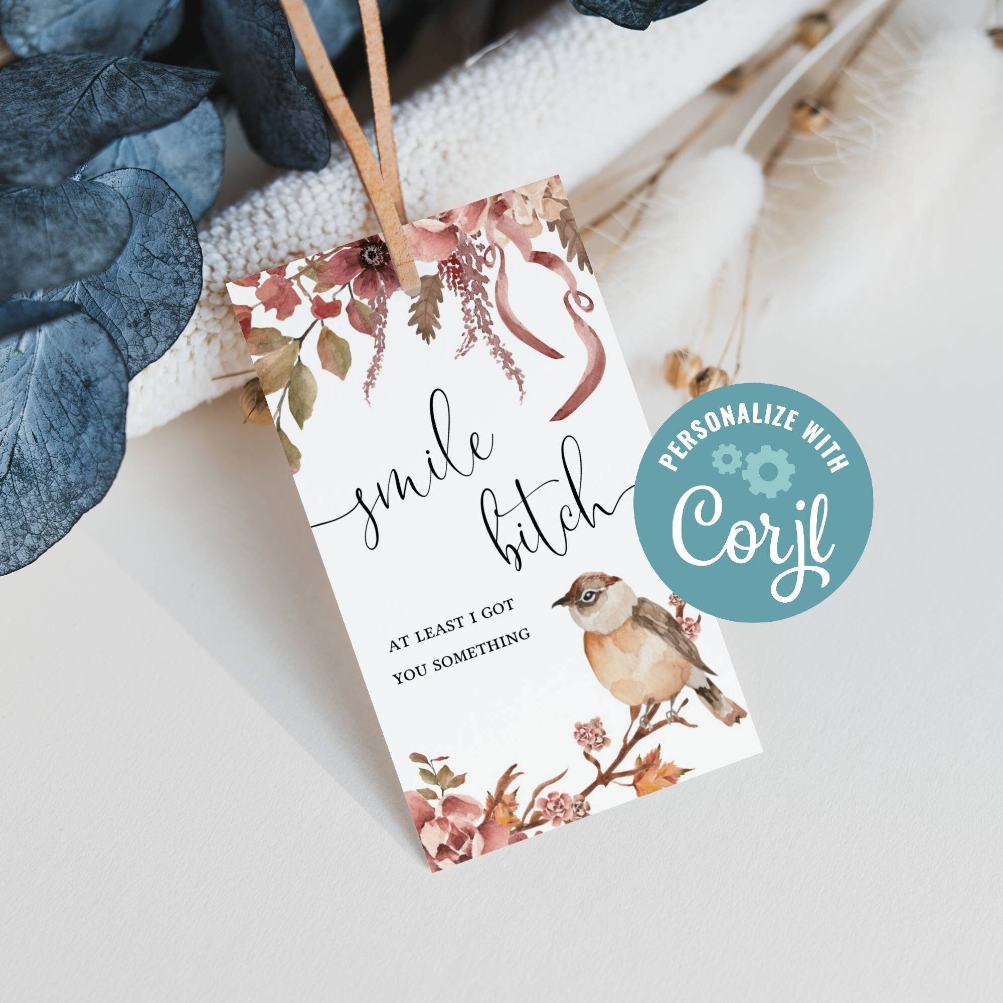 Editable Funny Birthday Gift Tag Rude Birthday Gift Tag - Etsy