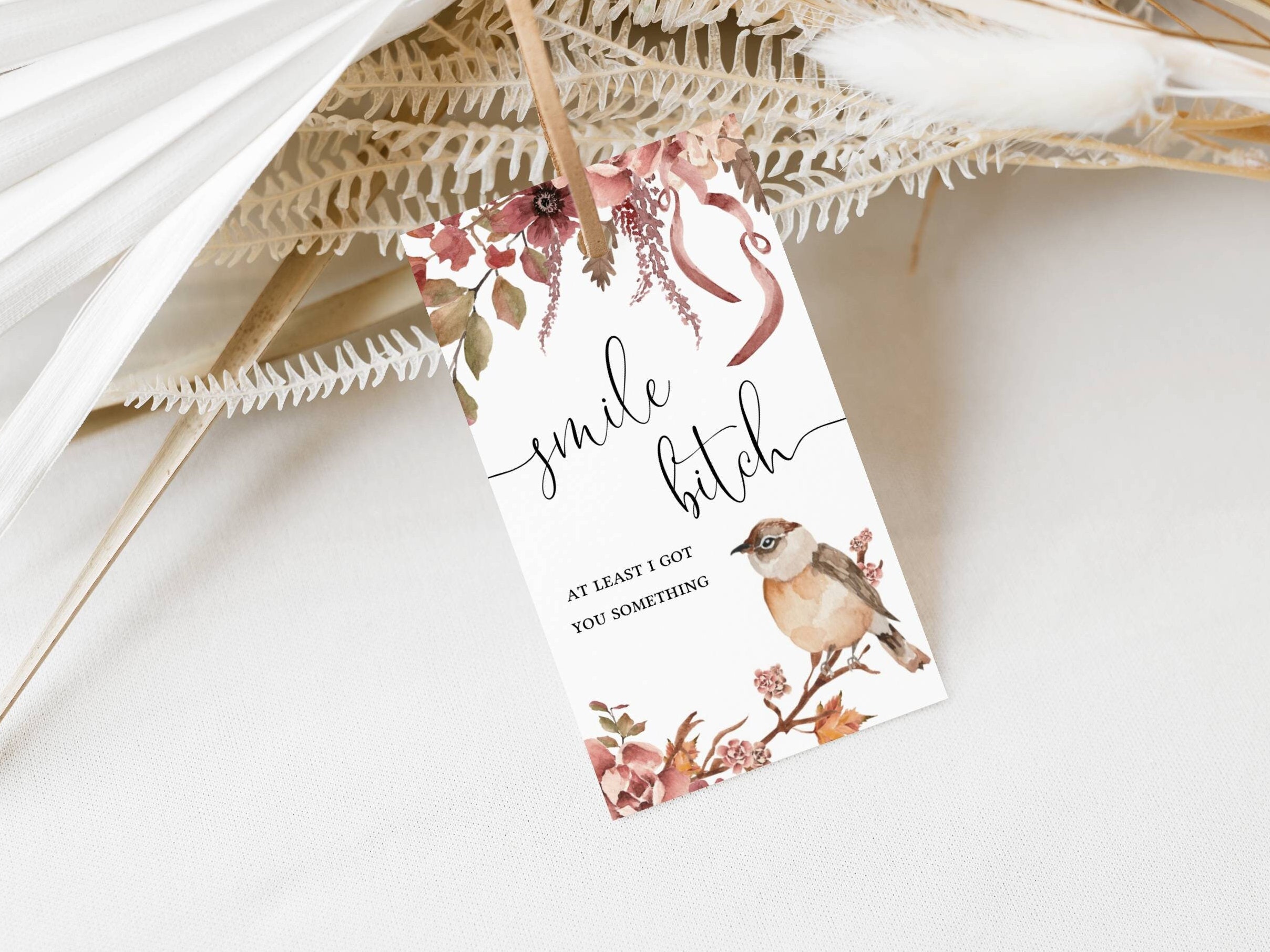 Editable Funny Birthday Gift Tag Rude Birthday Gift Tag - Etsy