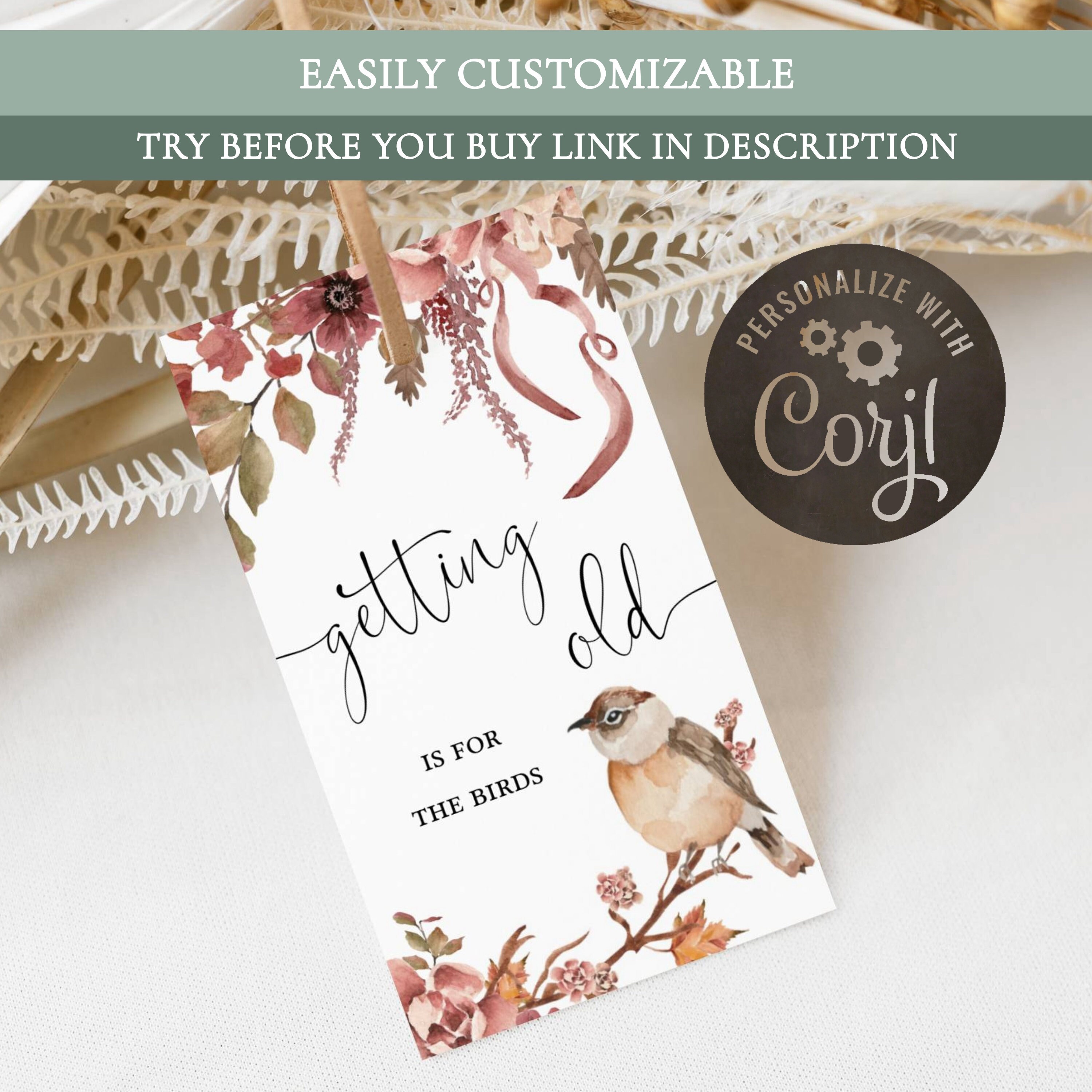 Editable Funny Birthday Gift Tag Rude Birthday Gift Tag - Etsy