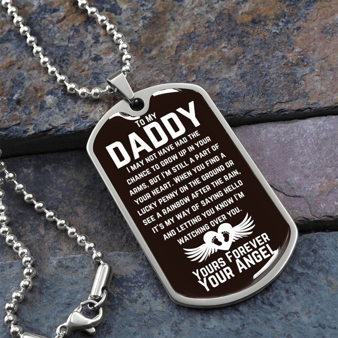 Miscarriage Gift, Miscarriage Keepsake for Dad, Miscarriage Pendant for ...