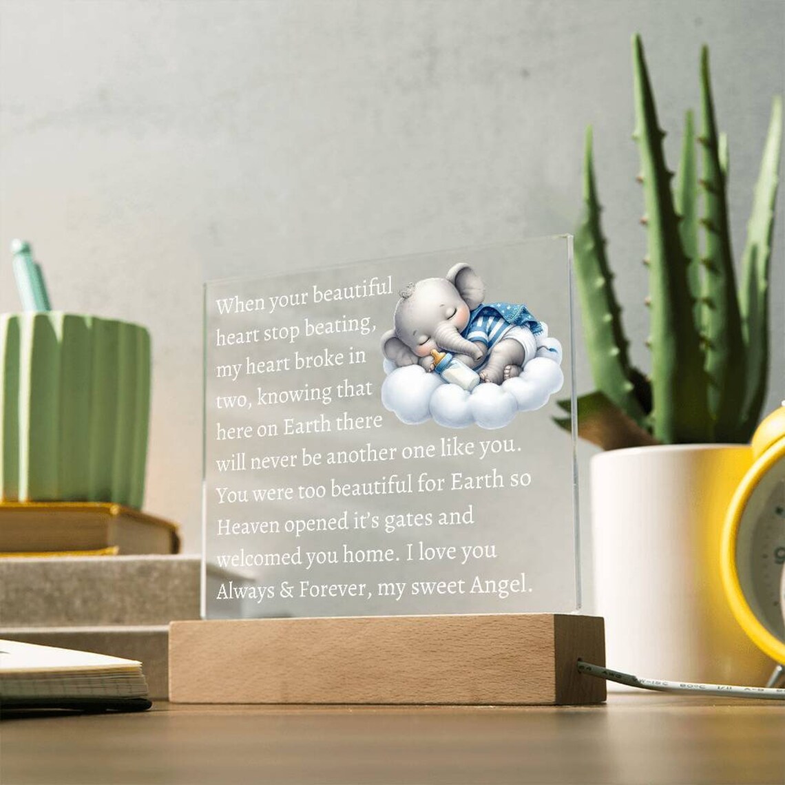 Miscarriage Acrylic Plaque, Miscarriage Keepsake for Dad, Baby Loss ...