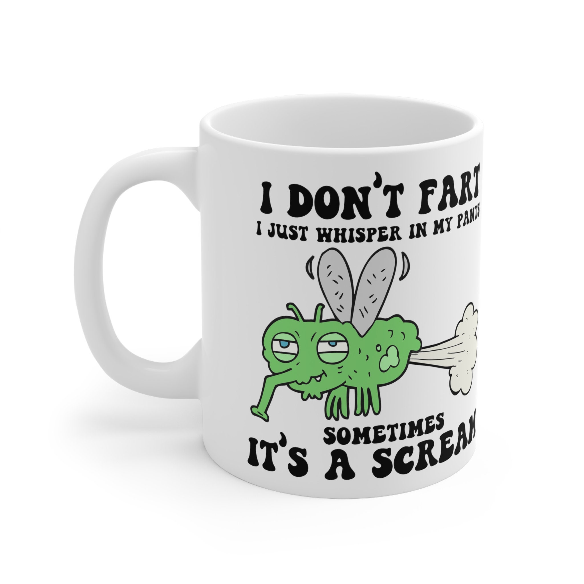 Hilarious Farting Ugly Bug Mug Funny Ceramic Coffee Cup, Unique Gag ...