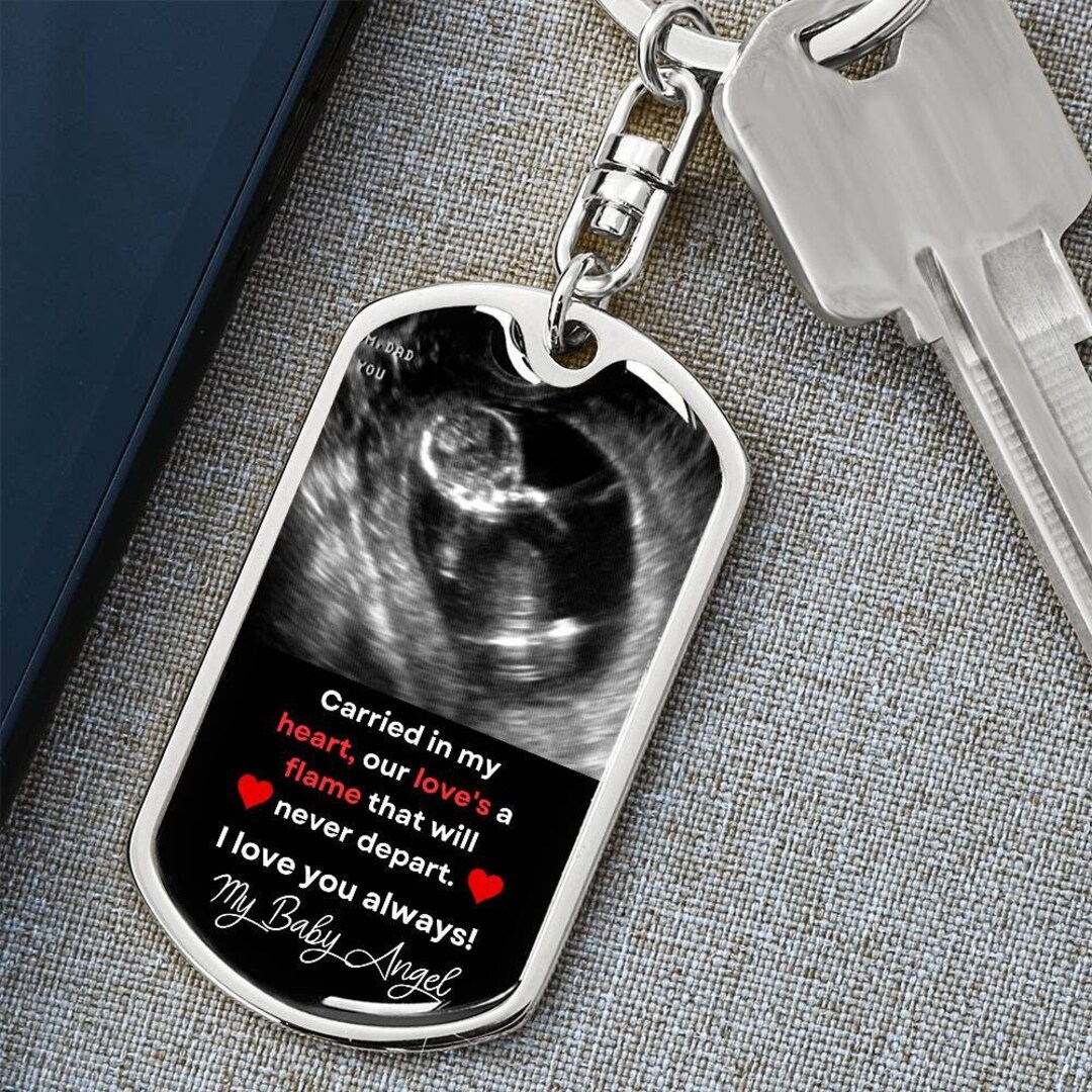 Personalized Miscarriage Keepsake for Dad, Dog Tag Miscarriage Necklace ...