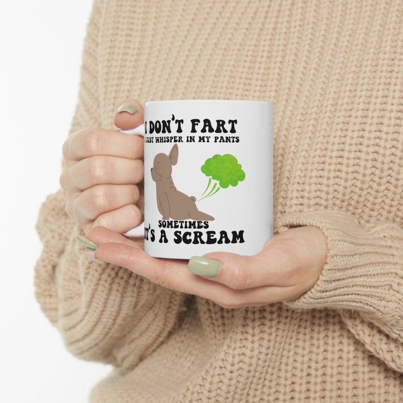 Hilarious Dog Farting Ceramic 11 Oz Mug | I Don't Fart Funny Gift for ...