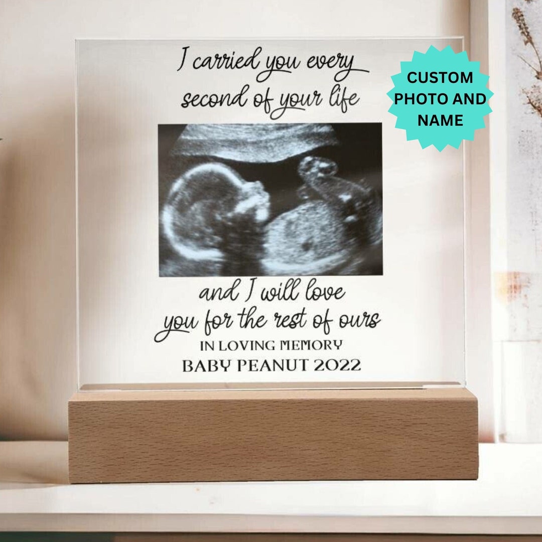 Personalized Miscarriage Keepsake | Custom Ultrasound Photo, Stillborn ...