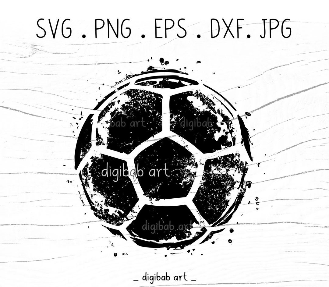 Grunge Soccer Svg, Soccer Ball SVG, Digital Download, Sublimation, Png ...