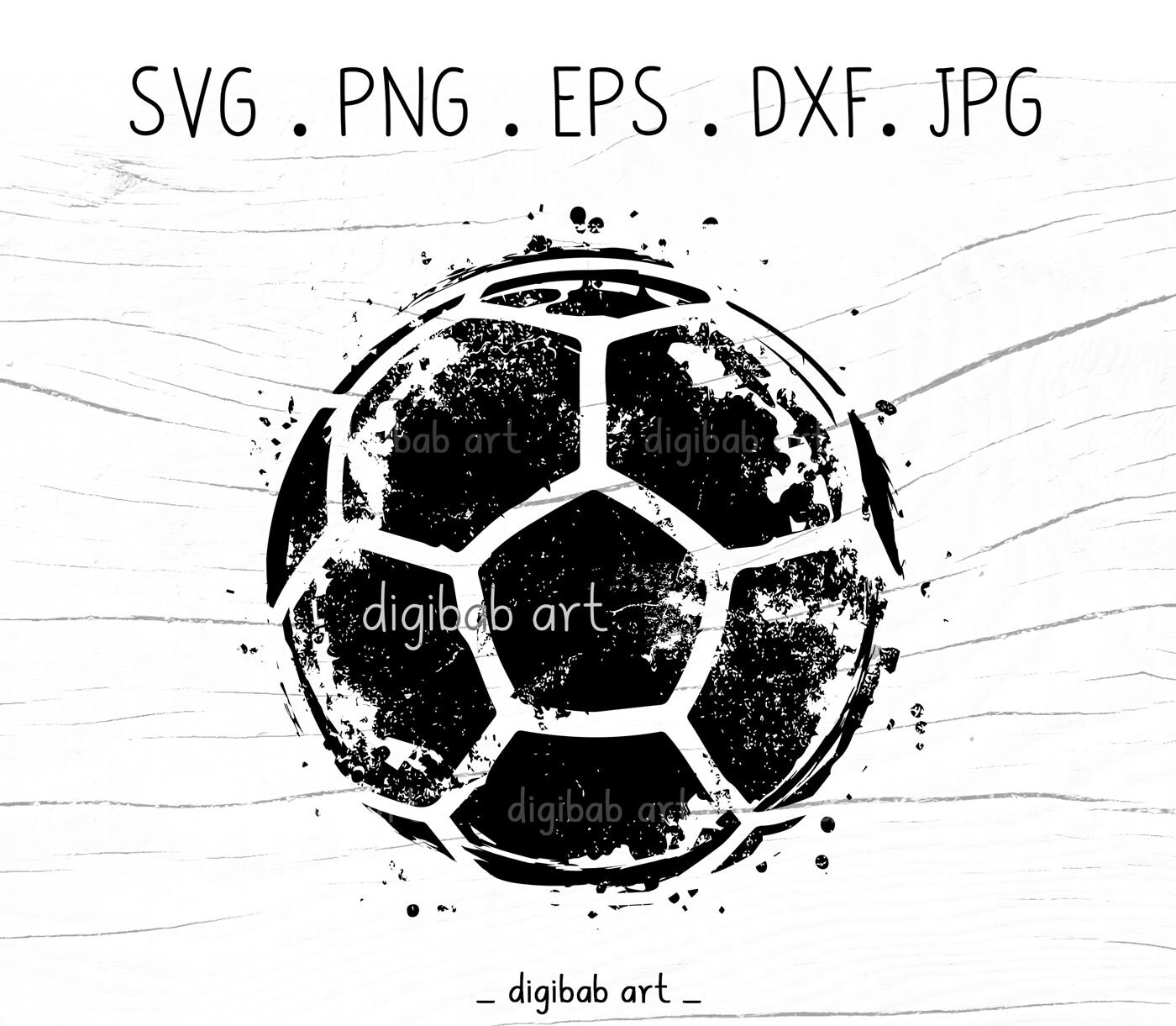 Grunge Soccer Svg, Soccer Ball SVG, Digital Download, Sublimation, Png ...