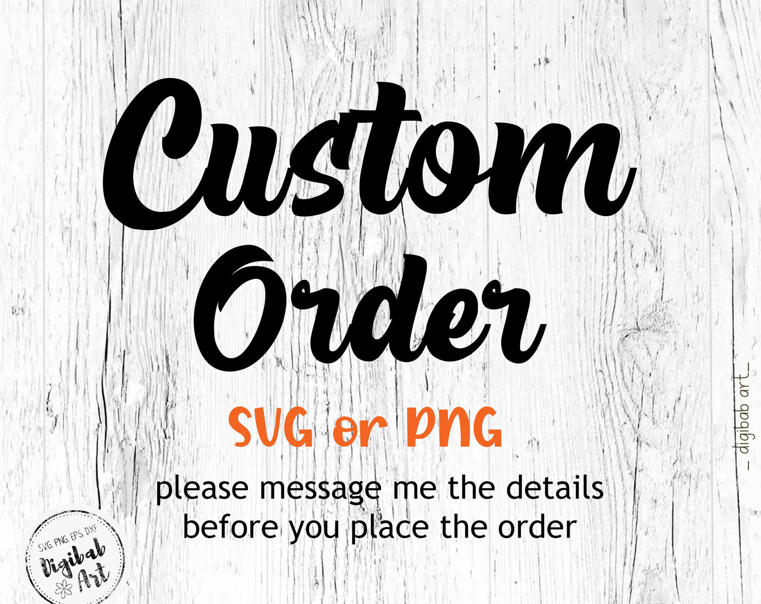 Custom Order-svg or PNG- Please Message Me Before Placing the Order - Etsy